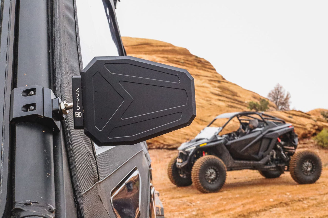 Clamp-On Side View Mirrors with C-Clamp Mount | UTVMA – UTV Mountain ...