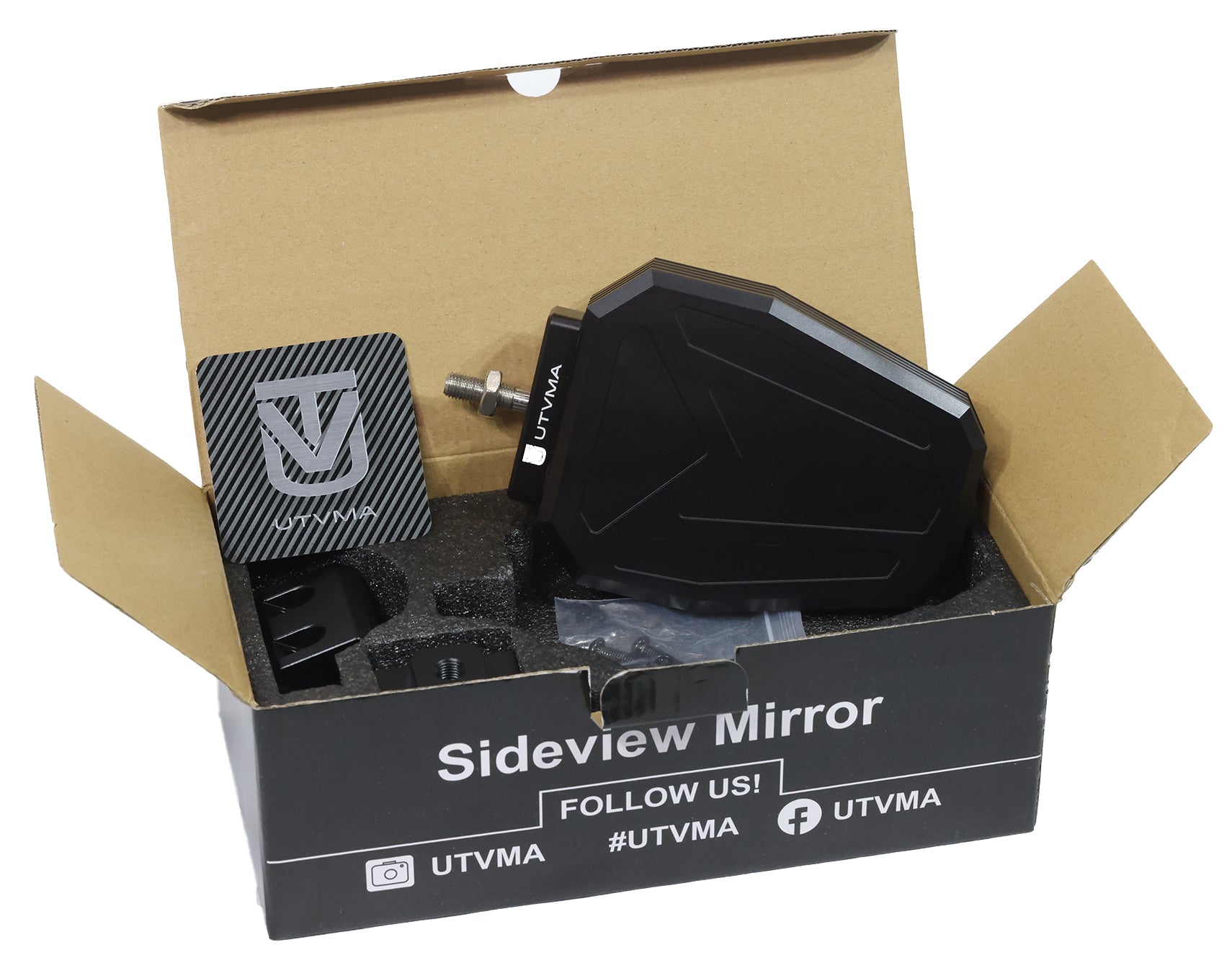 Clamp-On Side View Mirrors with C-Clamp Mount | UTVMA – UTV Accessories
