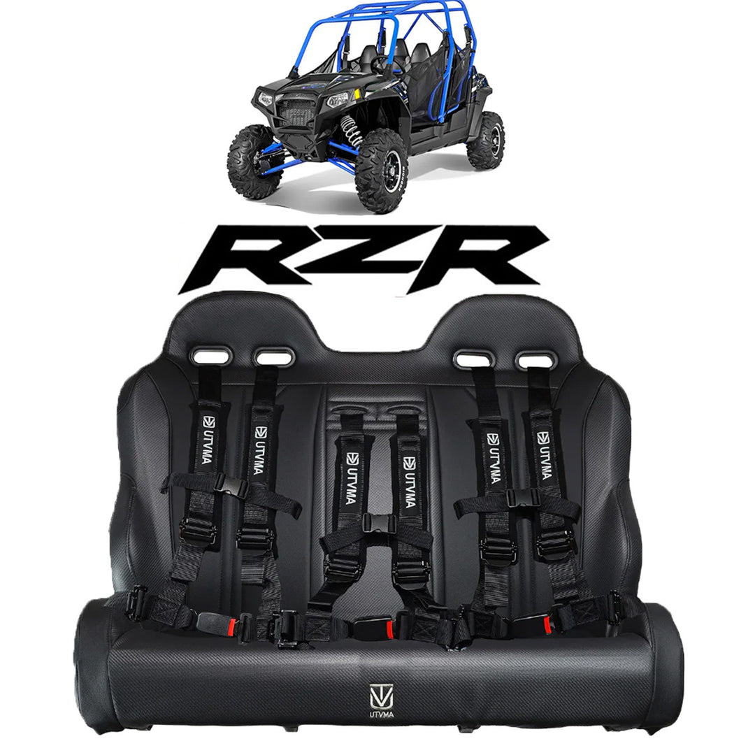 RZR 900/800 Rear Bench Seat W Harnesses (2010-2014) – UTV Mountain ...