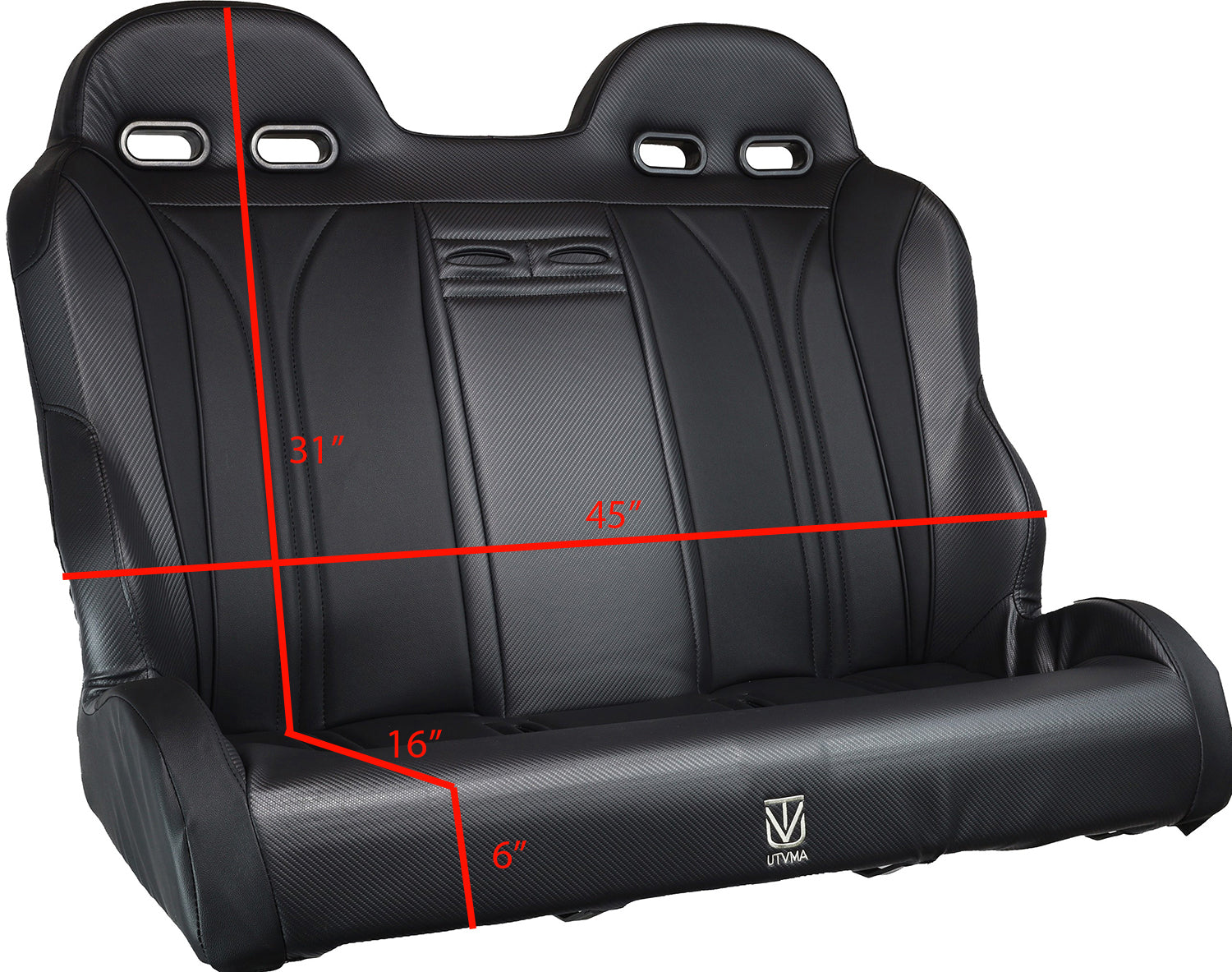 RZR 900/800 Rear Bench Seat W Harnesses (2010-2014) | UTV Accessories